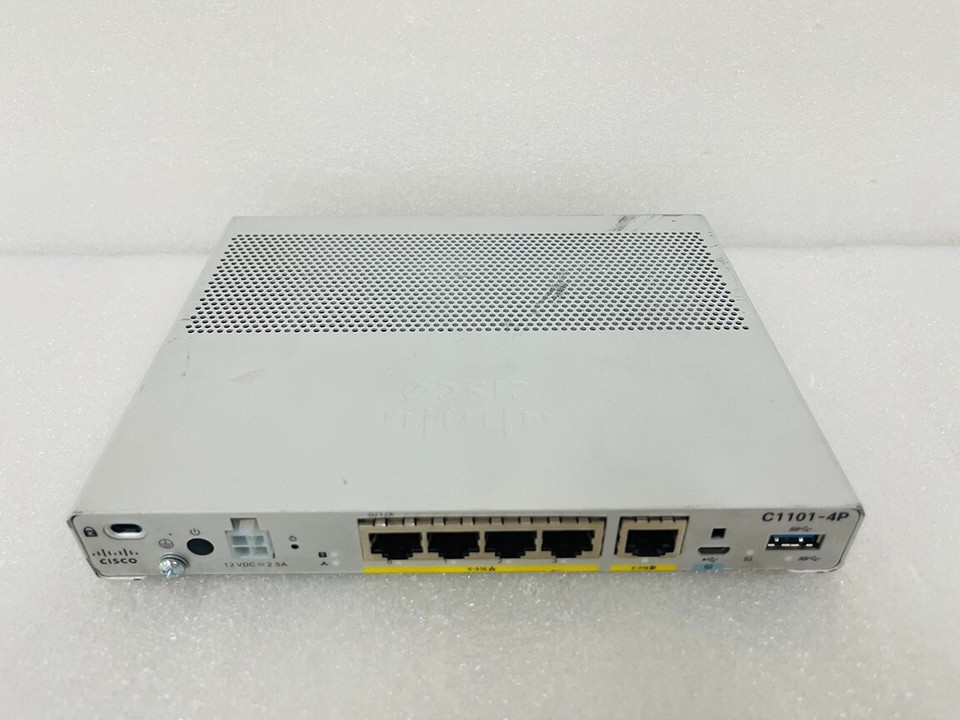 Cisco C1101-4P Integrated Services Router | 4 Port Gigabit Ethernet ...