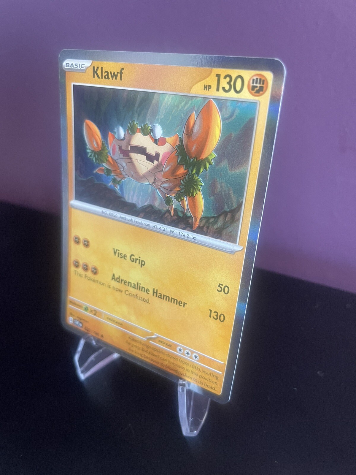 Klawf - Scarlet & Violet 122/198 - Pokemon TCG - NM Holo Rare | eBay