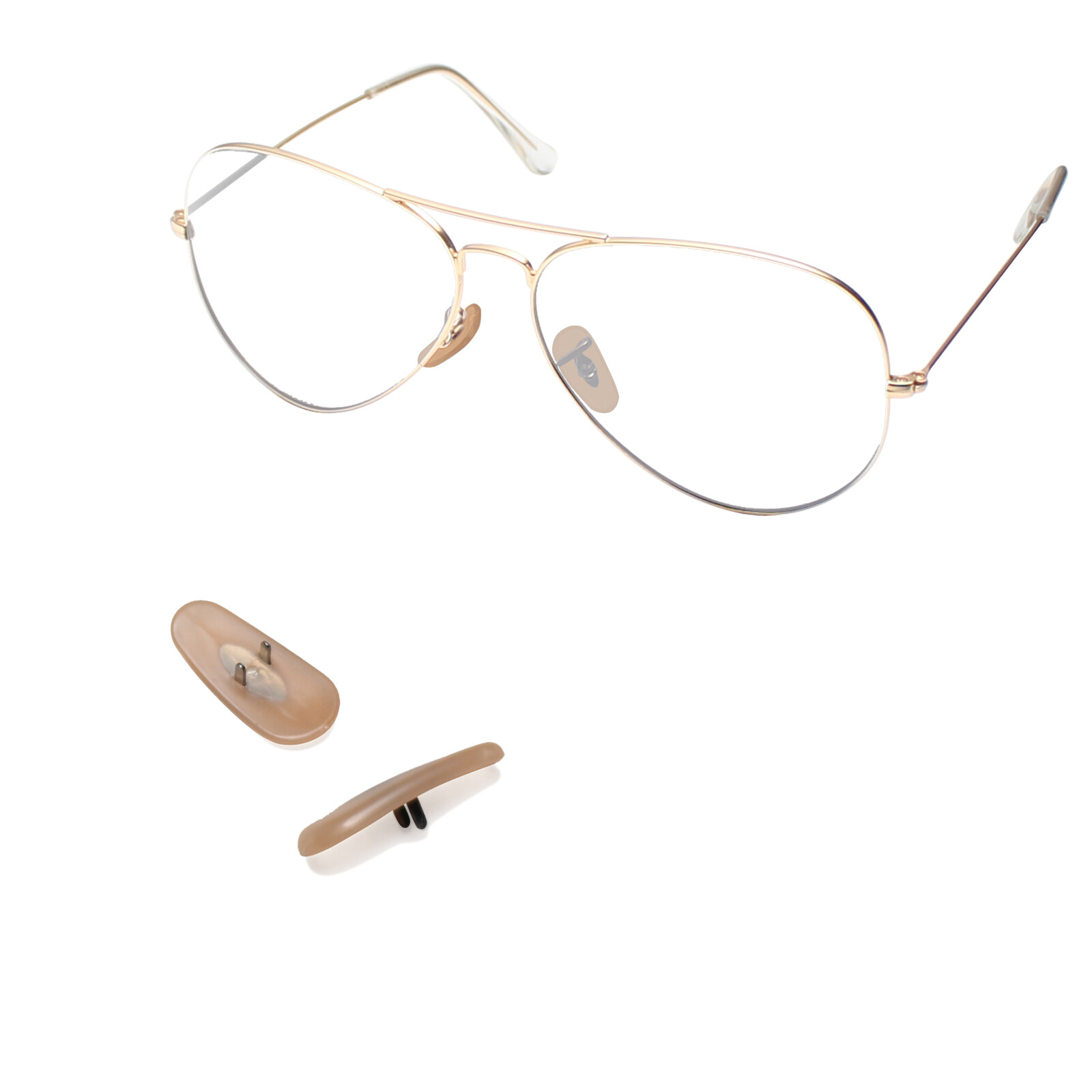 EYAR 17mm Clip-on PVC Replacement Nose Pads Pieces for RB3025 3026 ...