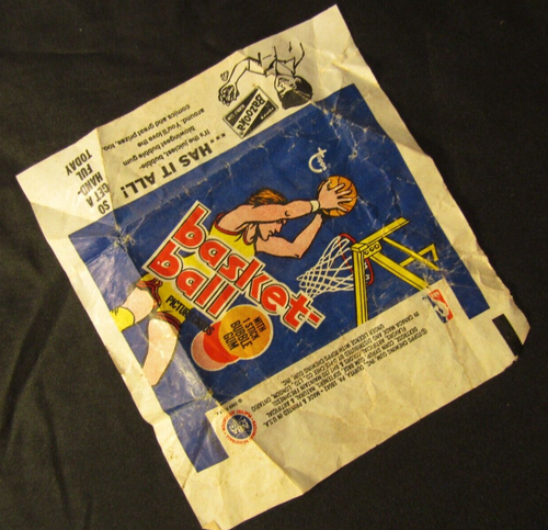 Vintage 1977-1978 Topps Chewing Gum, Inc. BASKETBALL Wax Pack Wrapper ...