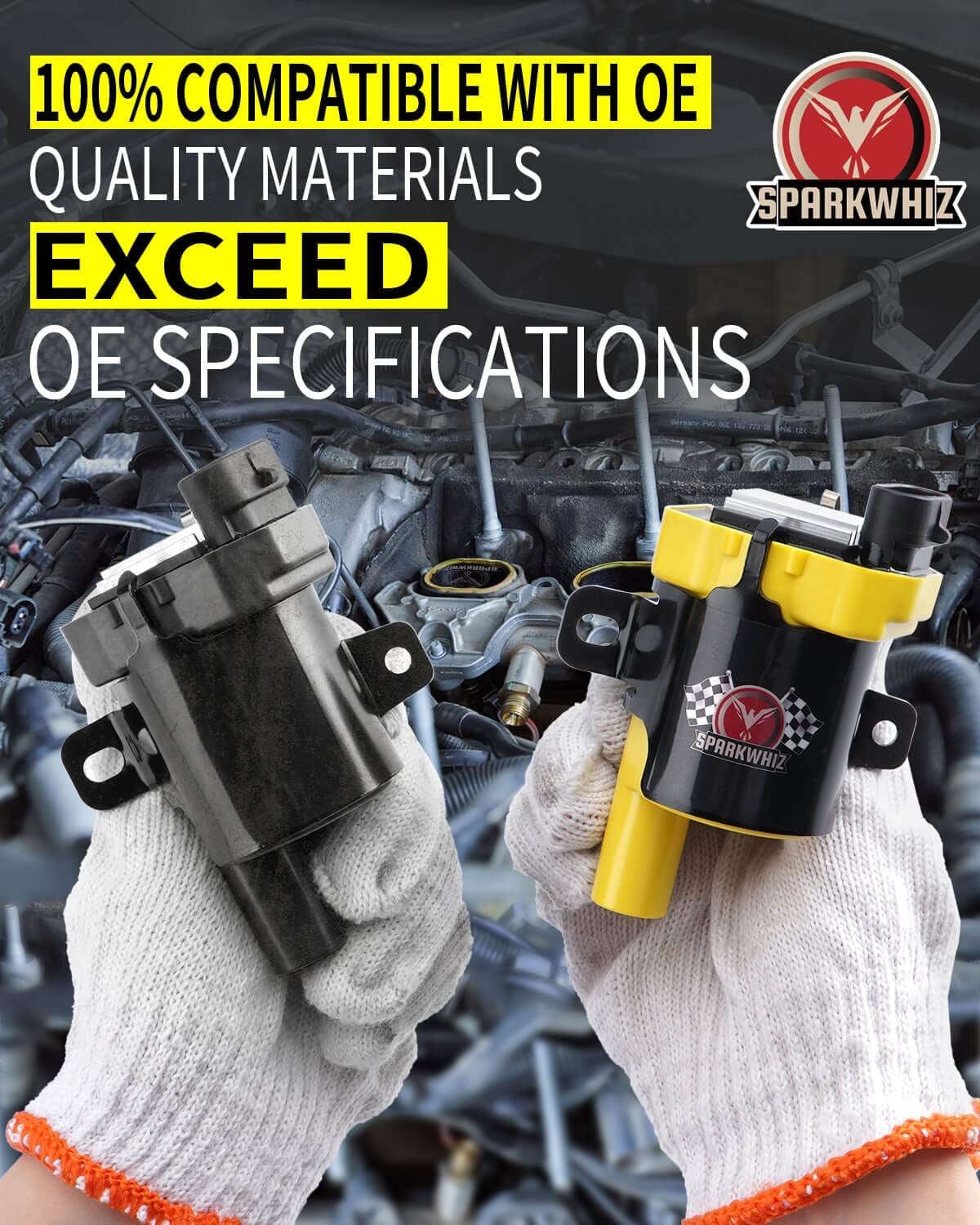 Set of 8pcs Round Ignition Coil Pack UF262 with 8pcs Spark Plug and ...