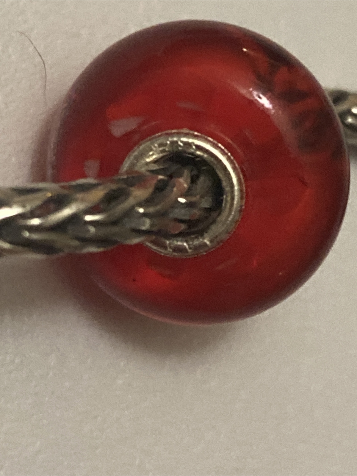 Trollbeads Red Stripe 61363 Charm | eBay
