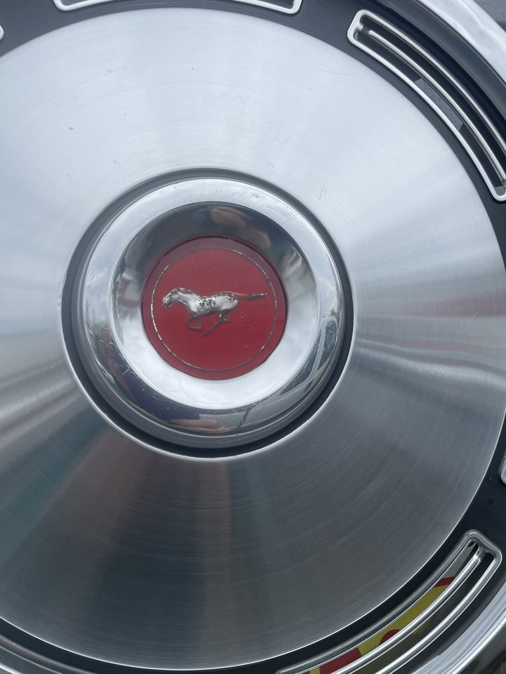 1974-78 Ford Mustang Original Stainless 13” Hubcaps Set 4 Beautiful ...