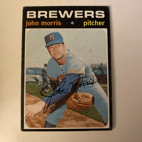 1971 Topps Baseball John Morris Milwaukee Brewers Card #721 | eBay
