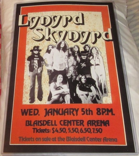 LYNYRD SKYNYRD 1977 BLAISDELL CENTER REPLICA CONCERT POSTER | eBay