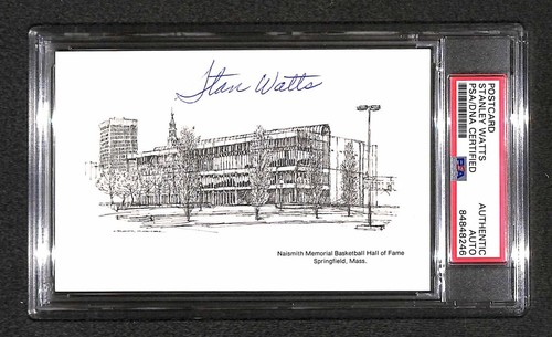 Stan Watts BYU Signed Autographed Basketball Hall of Fame HOF Postcard ...