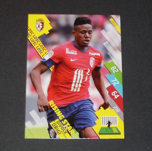 DIVOCK ORIGINS BELGIË LILLE LOSC DOGS FOOTBALL ADRENALYN CARD PANINI ...