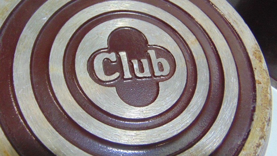 VINTAGE BROWN CLUB CAST ALUMINUM 8 PIECE POTS SKILLET & DUTCH OVEN W ...