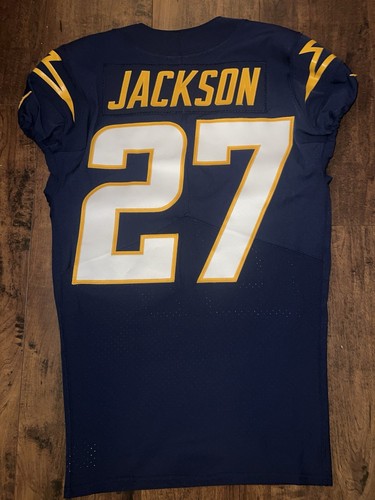 Game Worn Used Issued JC Jackson Los Angeles Chargers Jersey Color Rush | eBay
