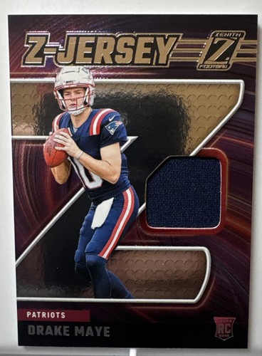 2024 Zenith Football Drake Maye Z Jersey Rookie Card Patriots RC Color ...