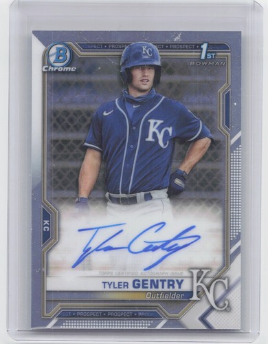 2021 Bowman Chrome #CPA-TG Tyler Gentry Prospect Autographs | eBay