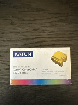 NEW Katun Xerox ColorQube 8570 Series Solid Ink Stick YELLOW Quantity 2 ...