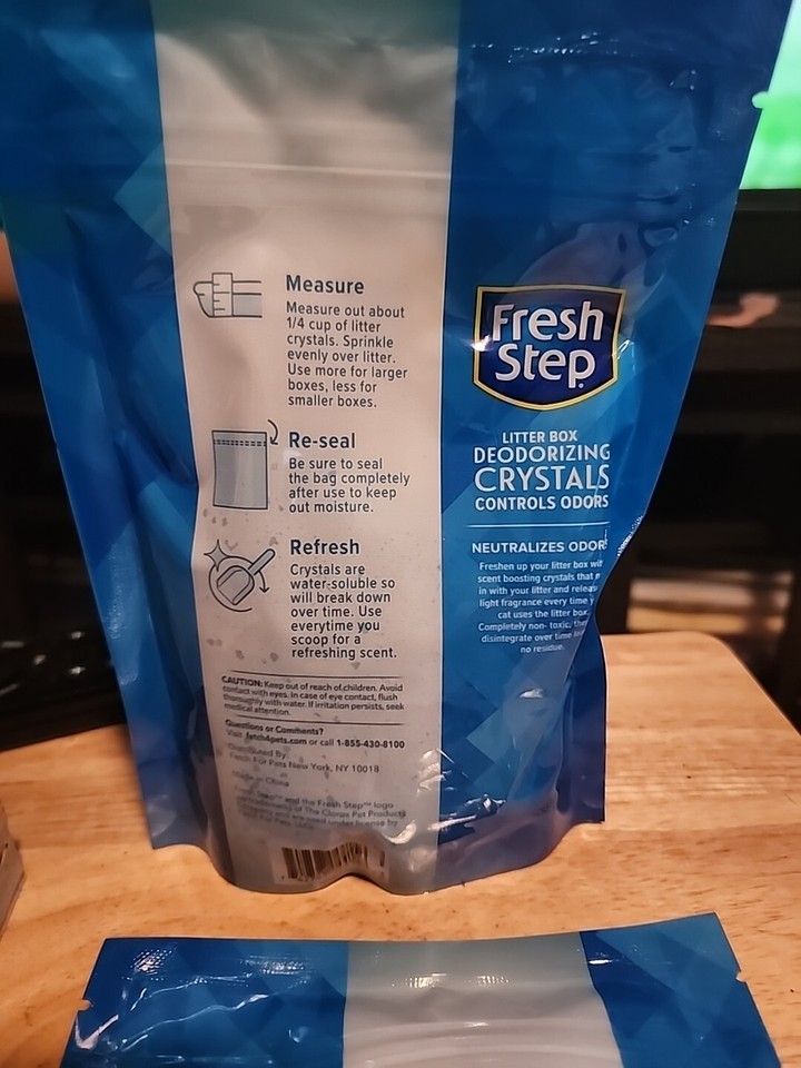 2 PK Litter Box Deodorizing Crystals Fresh Scent Fresh Step 15oz ...