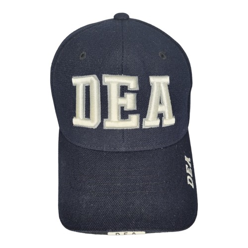 DEA Embroidered Drug Enforcement Agency Baseball Cap Hat Black One Size ...
