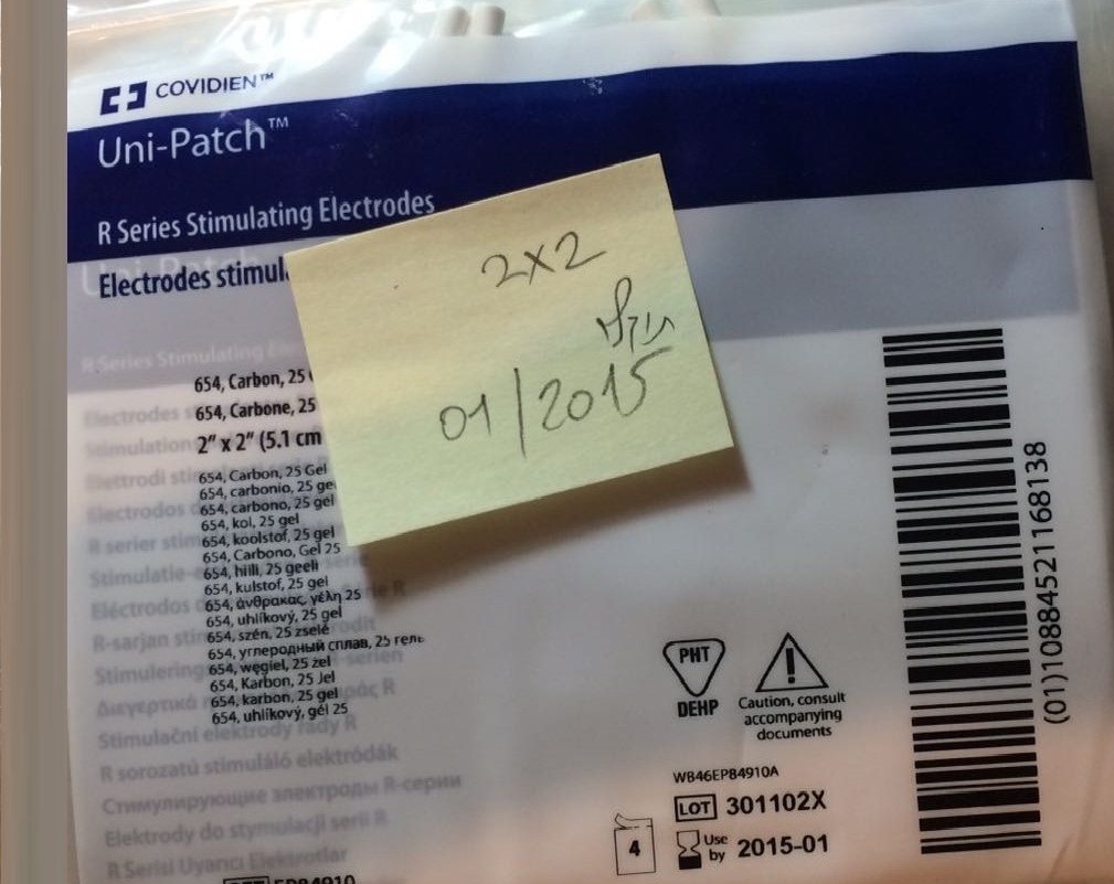 4 Pack of TensCare Electrode Pads Superior Small Electrode Pads 2 x 2 ...