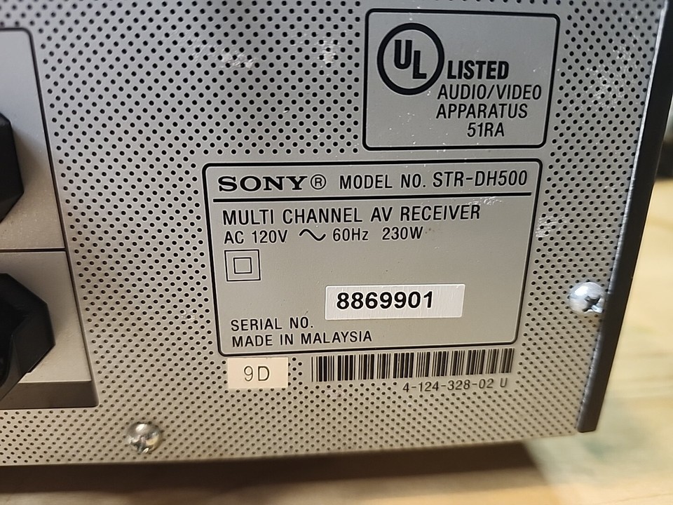 Sony STR-DH500 - 5.1 Ch HDMI Home Theater Surround Sound Receiver ...