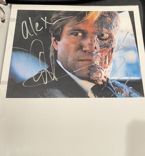 Aaron Eckhart Autograph Signed Two Face Photo With Two Face Inscription ...