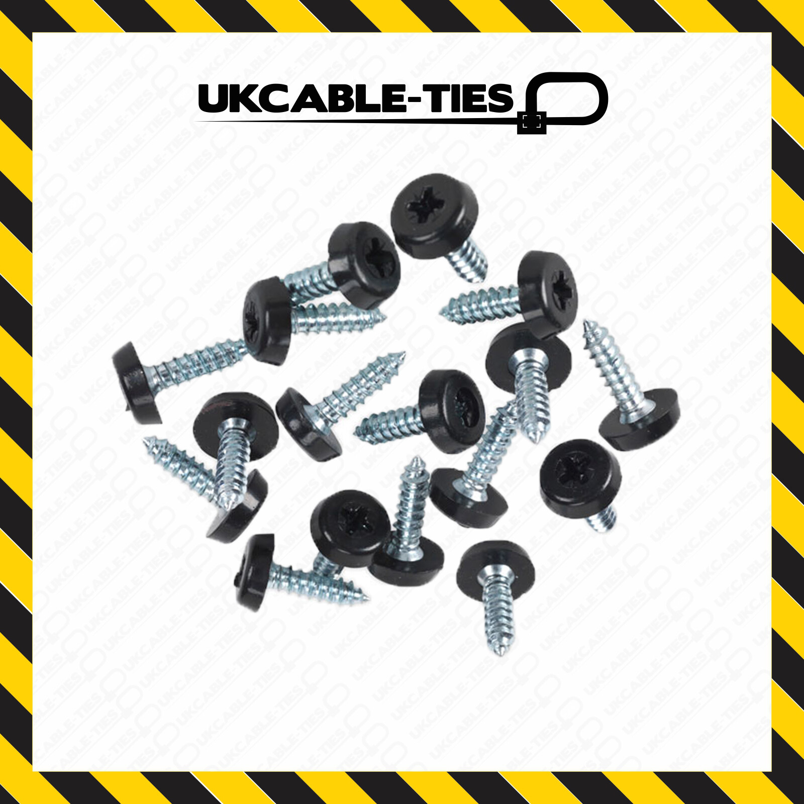 Number Plate Screws Oversized Moulded Head Polytop Screws Fixing | eBay