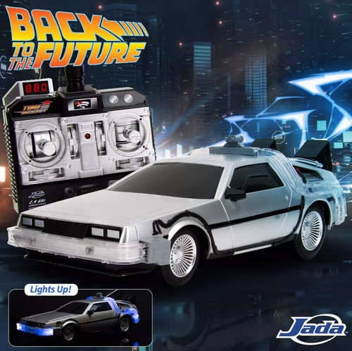 Back to the Future Delorean Time Machine Remote Control 1:16 Scale Car ...
