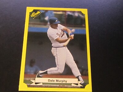 1987 CLASSIC UPDATE YELLOW/GREEN BACK DALE MURPHY CARD #106 NM LOW ...