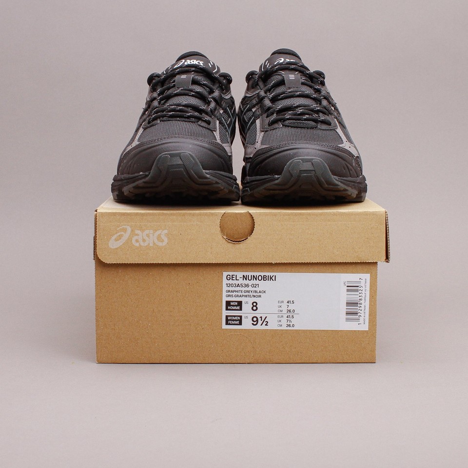 Asics Sportstyle Gel-Nunobiki Graphite Grey Black Running Men Shoes ...