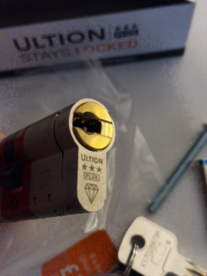 Ultion 3 Star Plus Euro Cylinder 35 / 35 Barrel Thumb Turn - Brand New ...