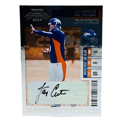 JAY CUTLER 2006 Contenders #152 Rookie Ticket Auto Autograph SP RC ...