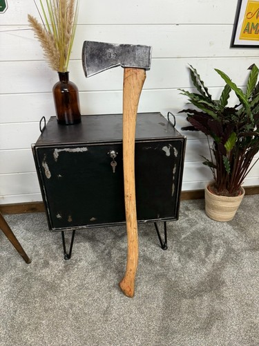 Vintage Worder & Pandel Long Handle Axe 1940's German Forged Axe Rams Head Army | eBay UK