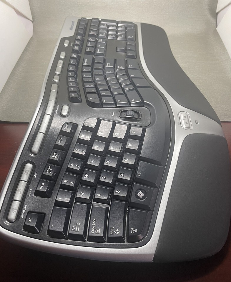 Microsoft Natural Ergonomic Desktop 7000 WTA-00001 Wireless Keyboard ...