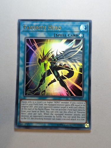 YuGiOh Favorite Hero Ultra Rare LED6-EN015 NM | eBay