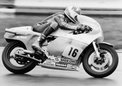 Keith Huewen Riding His Suzuki 500 Motorcycle 1980 Old Photo | eBay