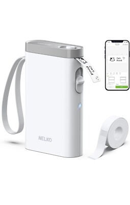 Nelko Label Maker Machine with Tape, P21 Portable Bluetooth Label ...