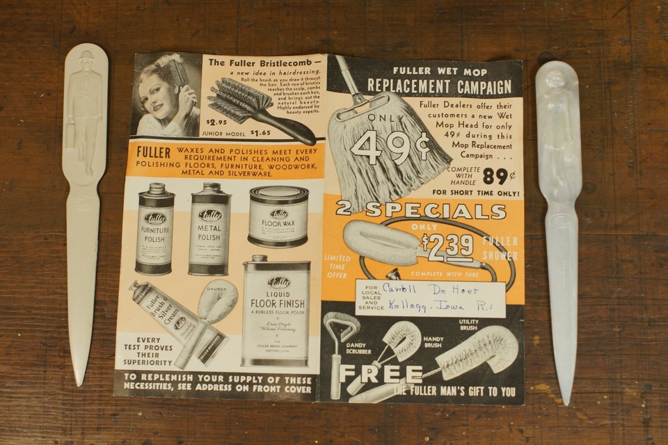 Mid Century Modern Fuller Brush Company Advertising Paper Letter ...