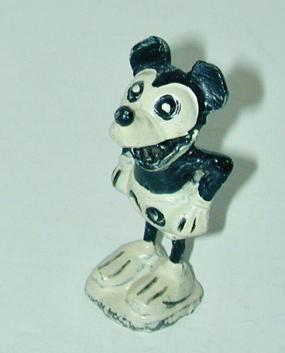 Mickey Mouse B&W Cast Lead Figure 2 ½” Tall Germany 1930s Excellent ...
