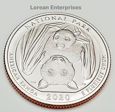 2020 S ATB Quarter -American Samoa Bats- CLAD PROOF Uncirculated | eBay