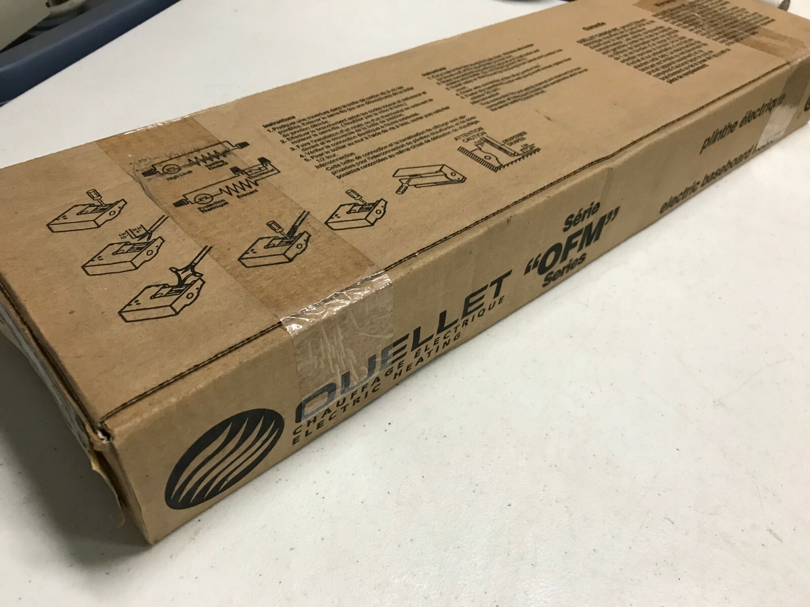 Ouellet OFM0300AM Electric Baseboard Heater 240 VAC 300 W Floor Mount ...