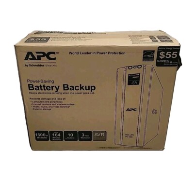 Used Schneider APC BR1500G Back-UPS Pro 1500 865 Watts 1500VA 120V ...