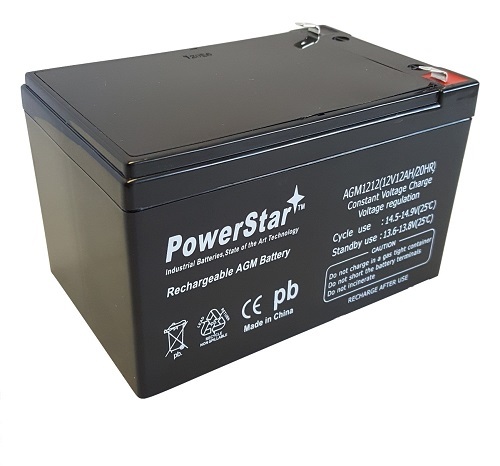 2 Pack: PowerStar 12V 12Ah F2 Wheelchair Scooter Battery Replaces MX ...