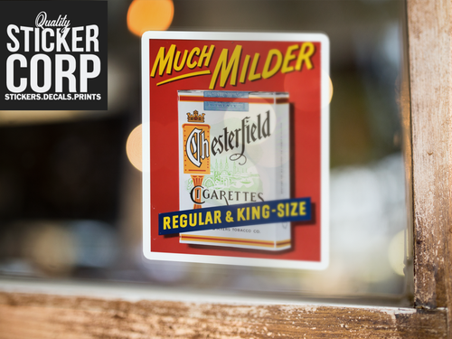 Vintage Late 1940's Style Chesterfield Cigarettes Lithograph Sticker | eBay