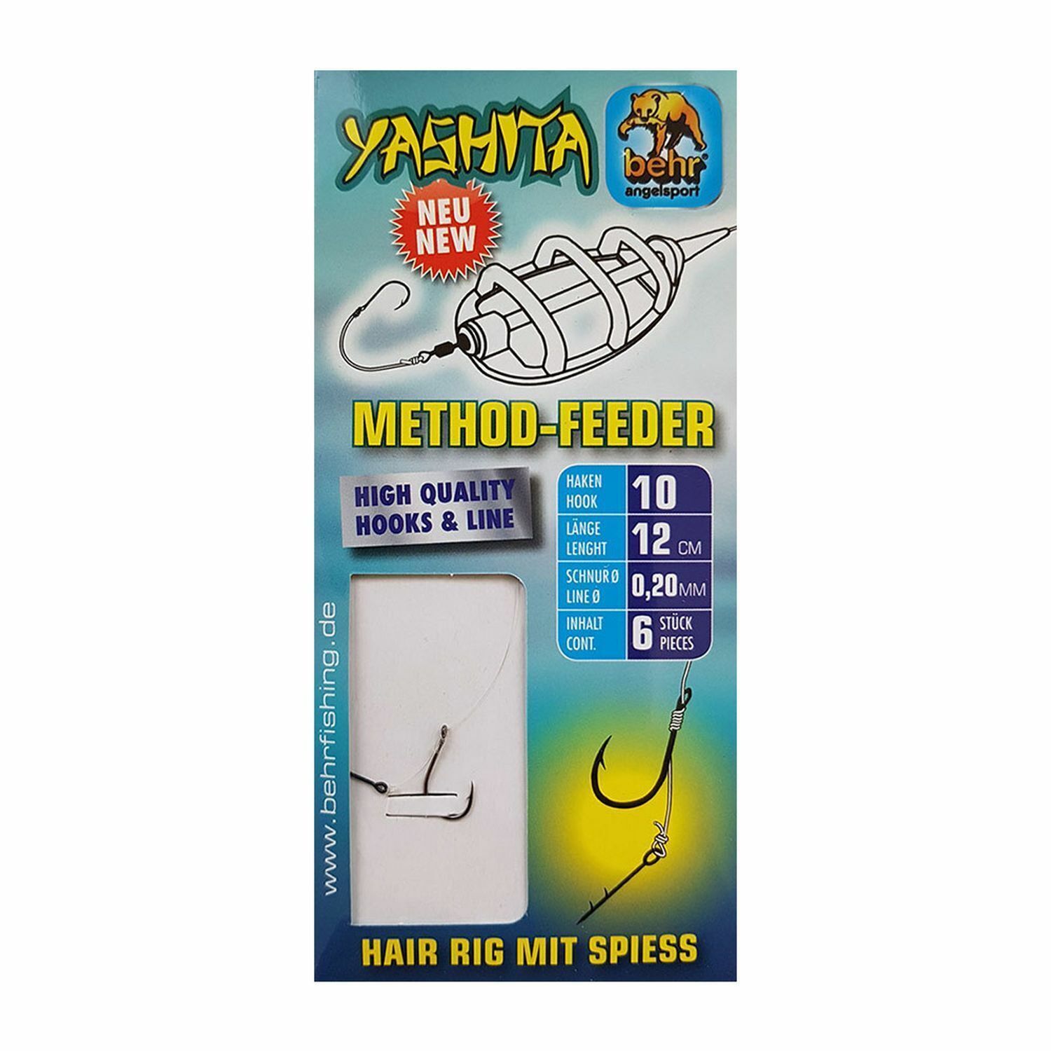 Method-Feeder Hair Rig mit Spiess Nadel Angelhaken Boilie Haken Karpfen ...