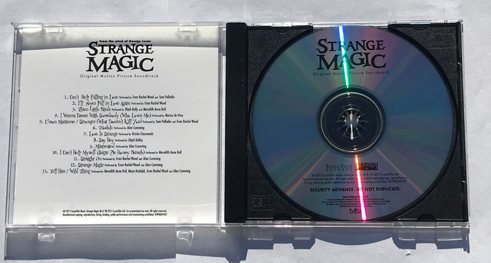 Strange Magic [Soundtrack] (Promo CD, 2015) Advance ☆*NEAR MINT DISC ...