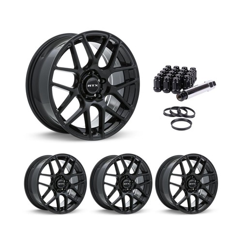 Wheel Rims Set with Black Lug Nuts Kit for 16-21 Mini Cooper Clubman ...