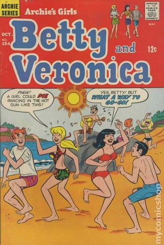 Archie's Girls Betty and Veronica #154 VG+ 4.5 1968 Stock Image Low Grade | eBay