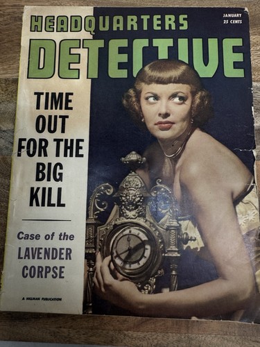 Headquarters Detective Magazine Feb Vintage True Crime Stories Pulp ...