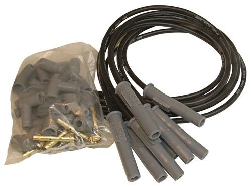 MSD Wire Set, Black Super Conductor, 8-cyl. Multi-Angle, Universal ...
