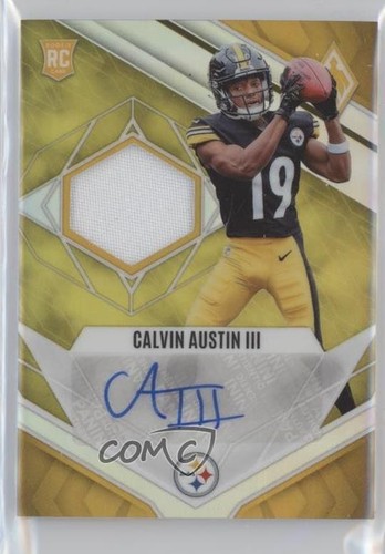 2022 Panini Phoenix RPS Rookie Jersey Yellow Prime /75 Calvin Austin ...