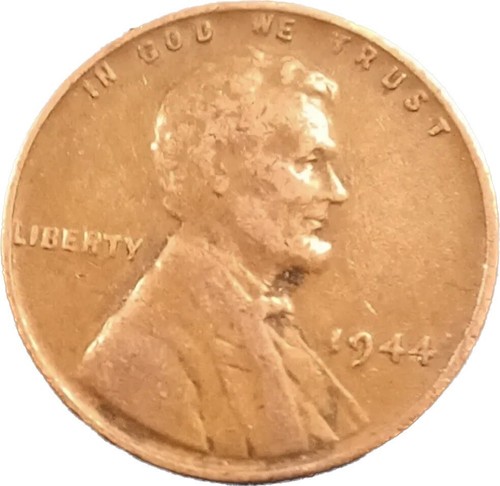 1944 Lincoln No Mint Mark Wheat Back One Cent Penny Coin Good Condition ...