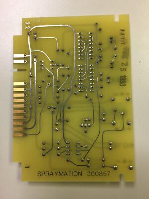 Spraymation 300857 CIRCUIT BOARD I/O CARD HOT MELT GLUE 300857 *TESTED ...