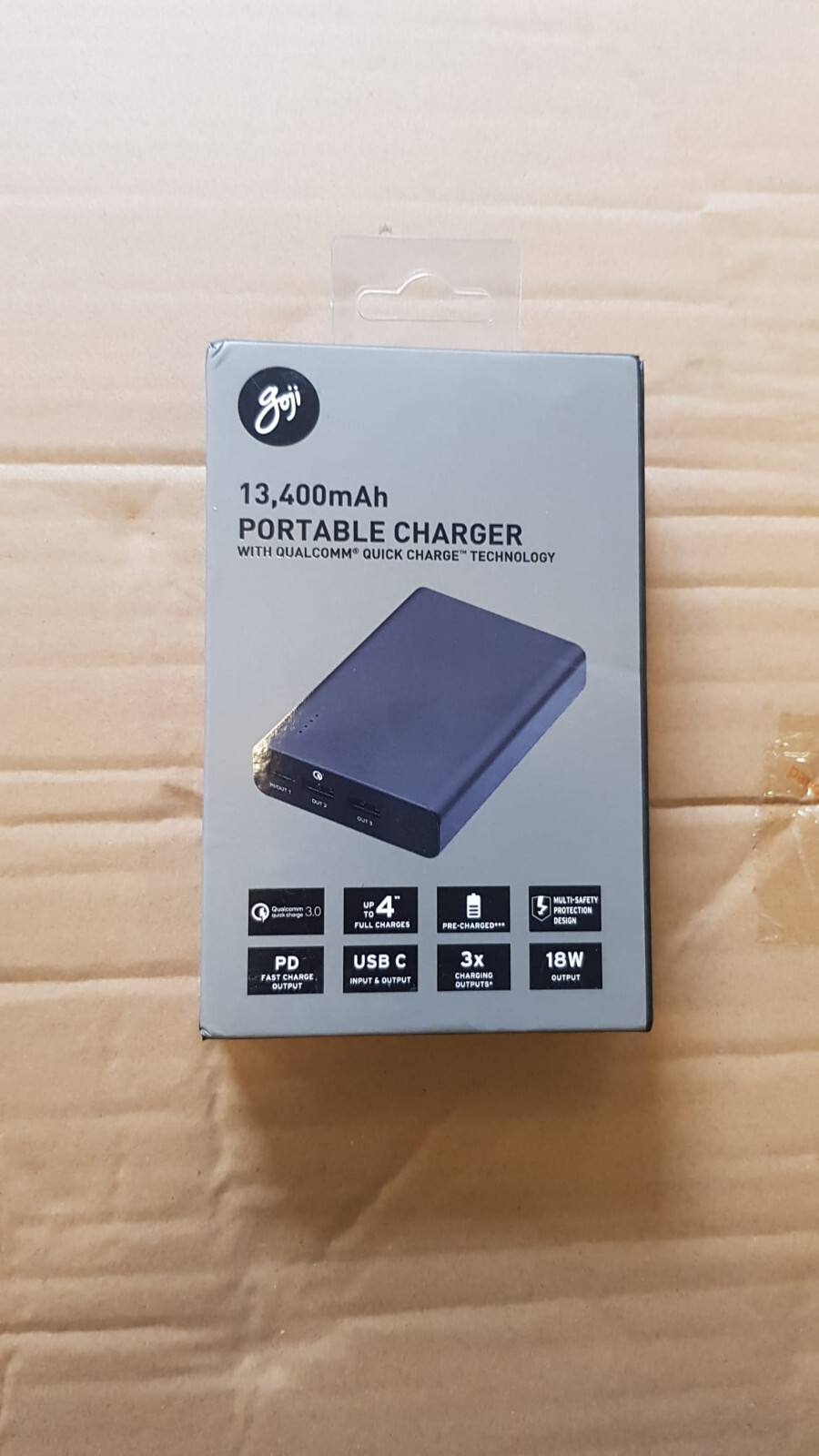 GOJI QUICK Charge POWER BANK 13400mAh Mobile Phone Charger Portable ...