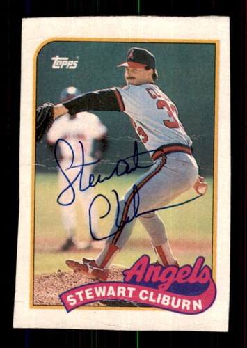 1989 Topps #649 Stew Cliburn AUTOGRAPHED!!! Angels 545157 | eBay